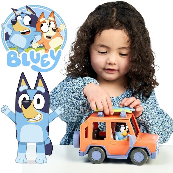 Bluey | Toys | New Bluey Family Cruiser Car Vehicle Blue Dog Family ...